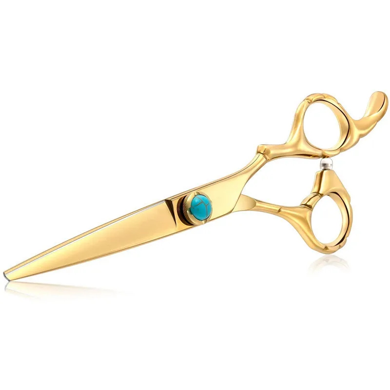Custom Salon Logo Hair Styling Cutting Shears 5.5inch Gold Scissors ...