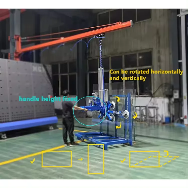 Glass Loading Unloading Lifter 600kg 800kg Vacuum Suction Cup IG ...