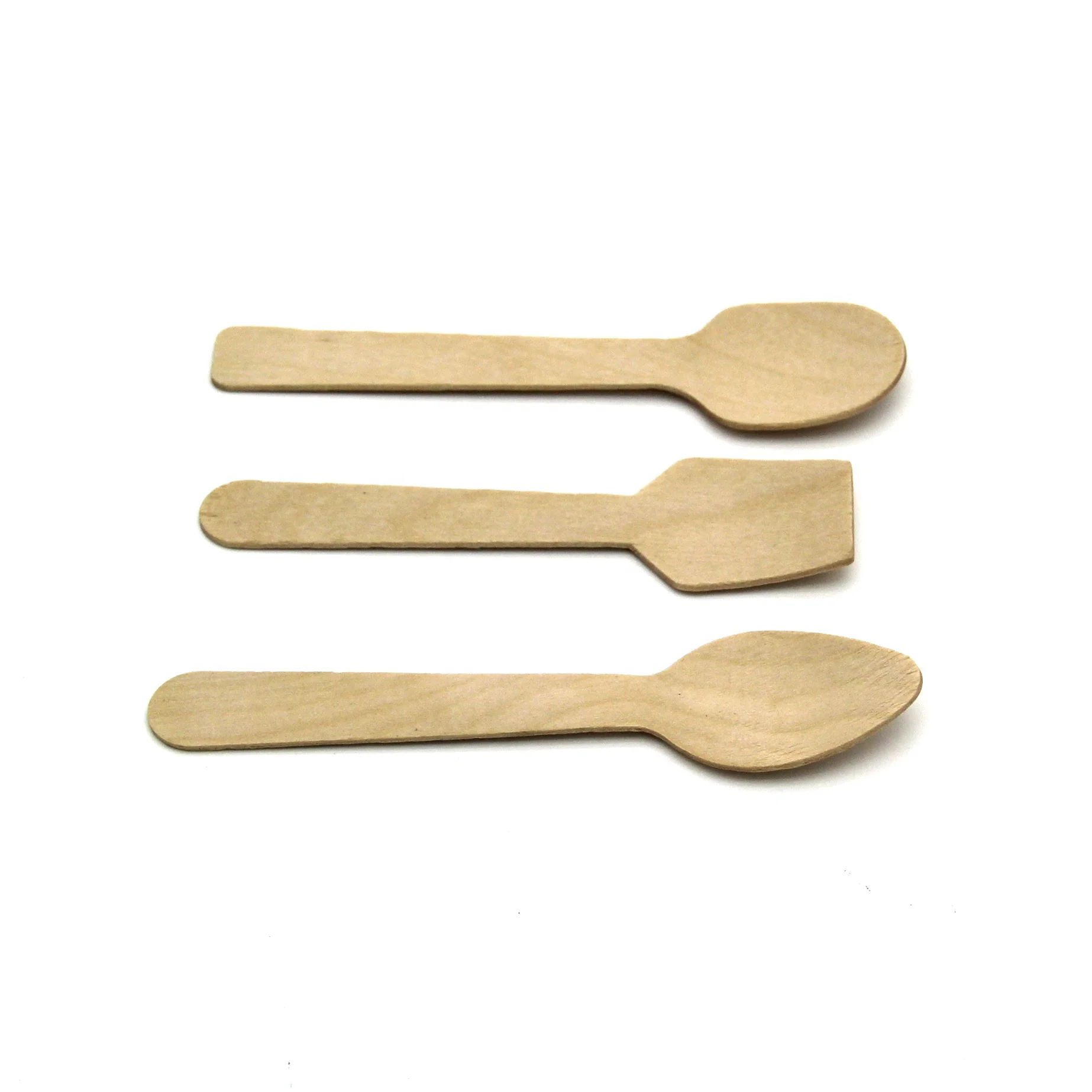 Eco-friendly Biodegradable Wooden Ice Cream Spoon Compostable ...