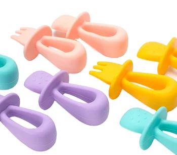 Eco-friendly First Self Feeding Toddler Utensils Age 2pack Training ...