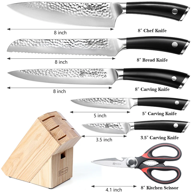 Super Practical 6PC Hammer Pattern Scissors and Kitchen Shear Kitchen ...