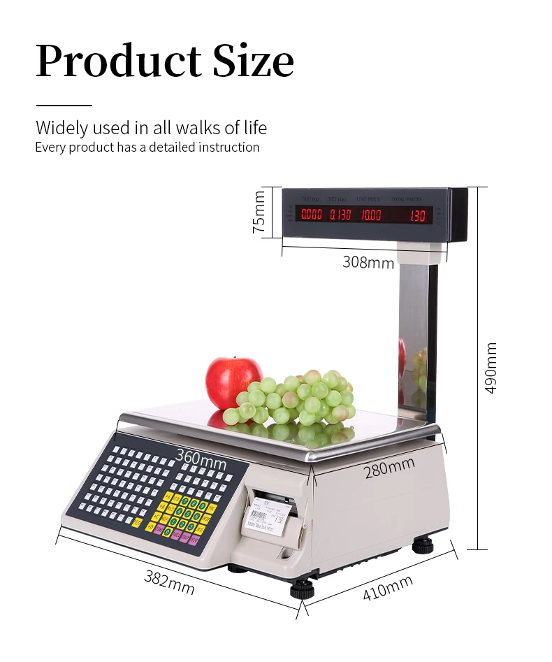 Factory Outlet Electronic Weighing Scale Digital Pricing Computer Scale ...