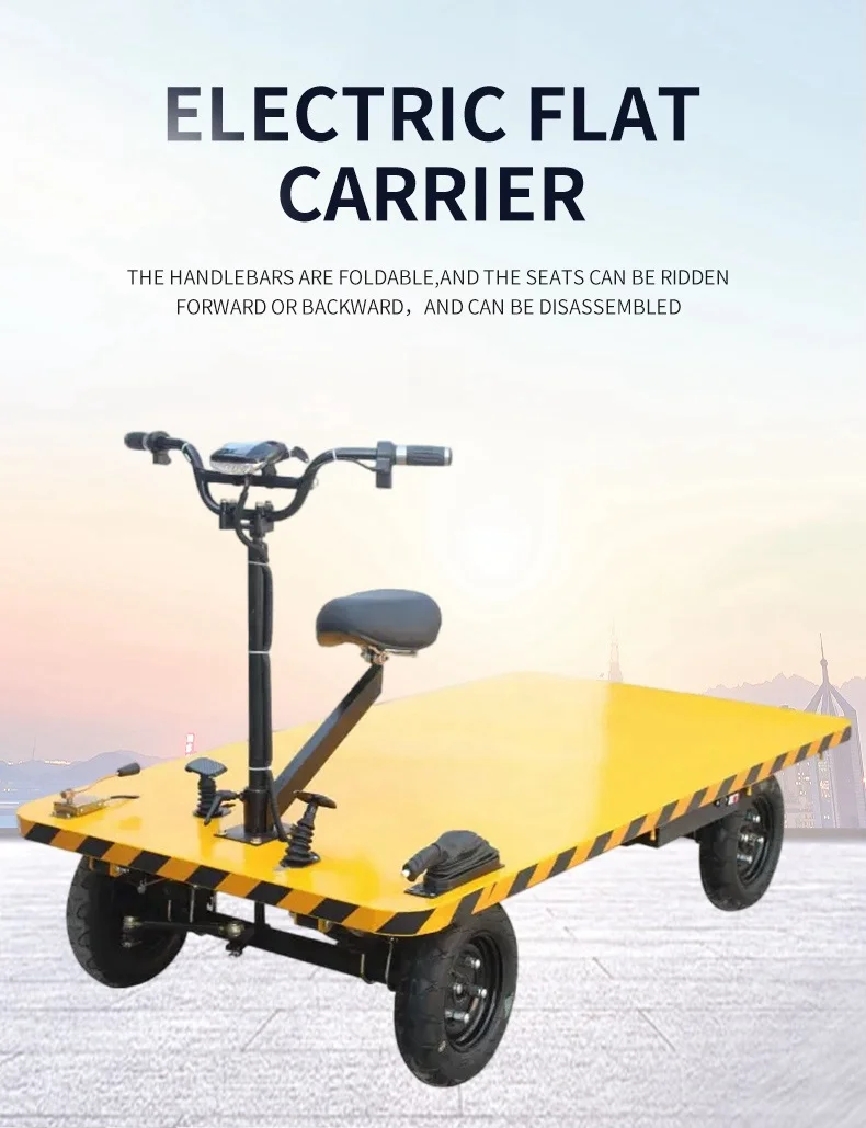 Hot Sale Electric Flatbed Work Platform Transport Cart Material ...