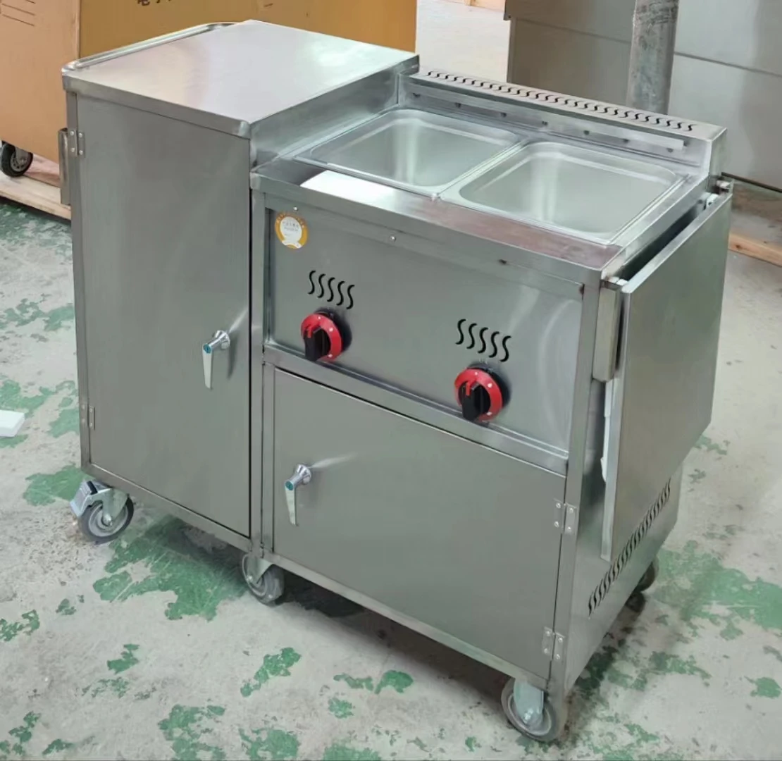 Custom Multi Functional Gas Snack Cart - Long Service Life