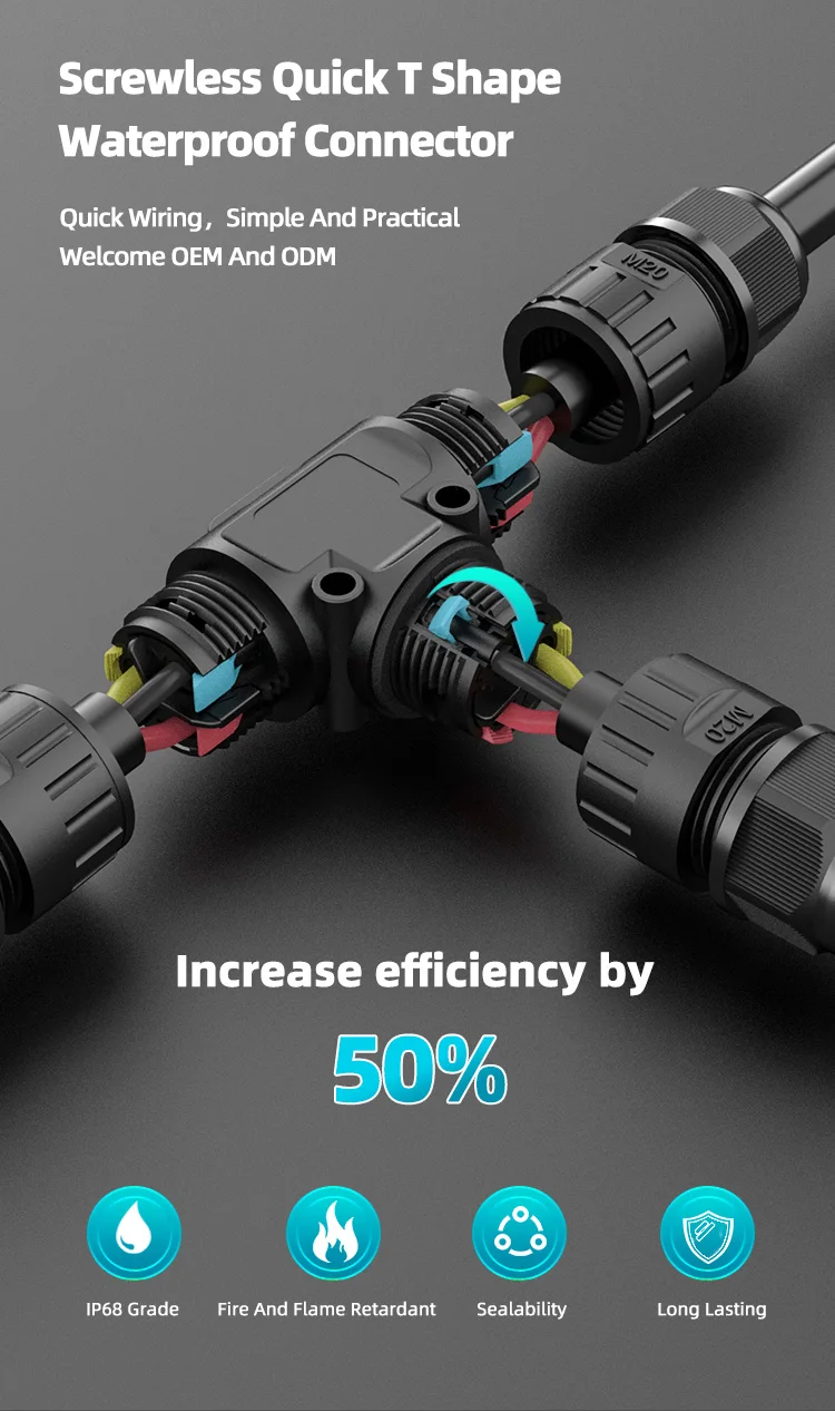 3 Way 3 Pin 10mm Underground Waterproof Quick Disconnect Auto Wire ...