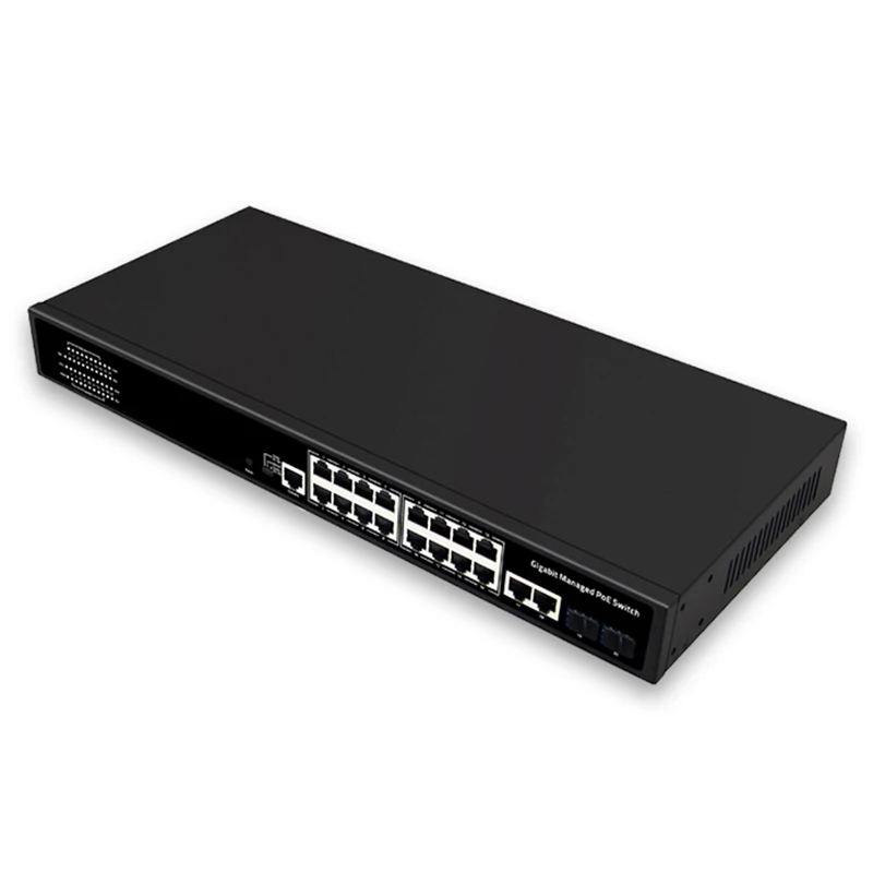 16 Port Managed POE Switch Gigabit Power 150W 300W Management Switch 2 ...