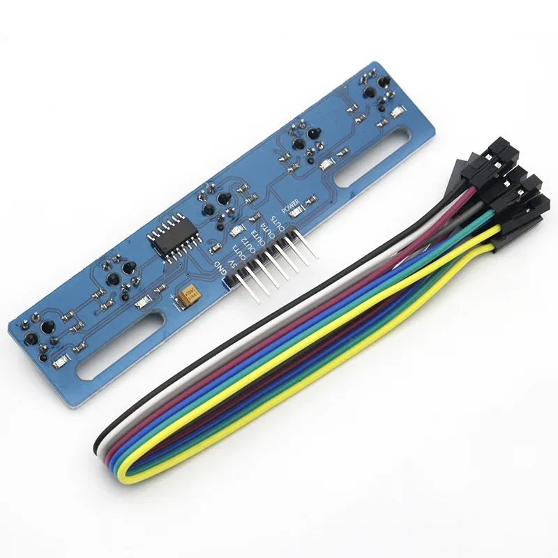 5-way Black And White Line Recognition Sensor Module For Tracking ...