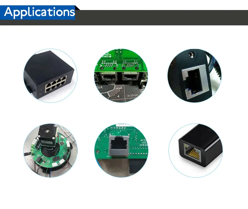 Rj45 Female Male Pcb Connector Shield Rj-45 8p8c Plug Cat5e Cat7 Cat6 ...