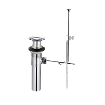 Stainless Steel Waste Wash Basin Drain Set Pipe Sink Waste Trap Rubber ...