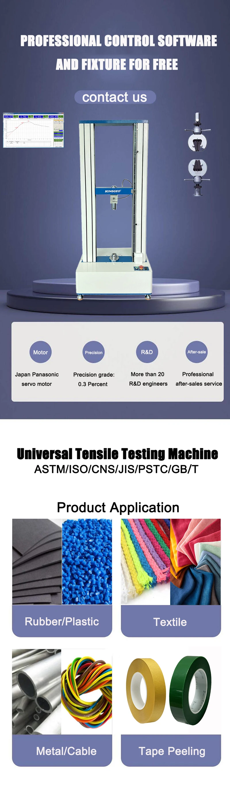 Universal Tensile Strength Testing Machine,Double Column Computer ...