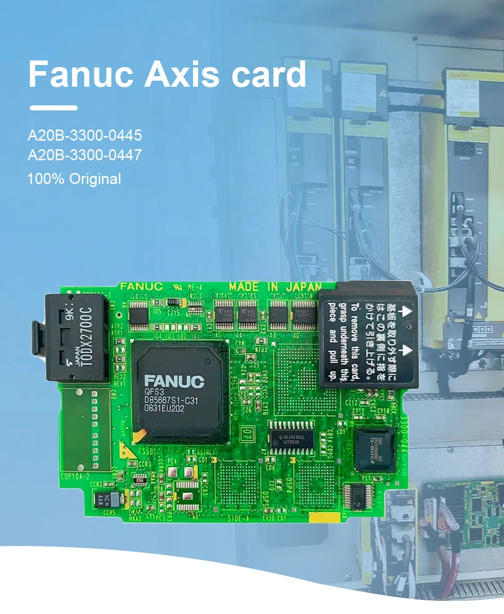 Used And New 100% Original A20b-3300-0445/0447 Fanuc Axis Card A20b-3300-0445/0447 Cnc Machine ...