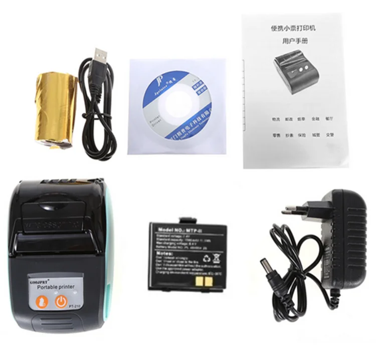 2024 GOOJPRT Thermal Printer PT-210 - Portable & Efficient