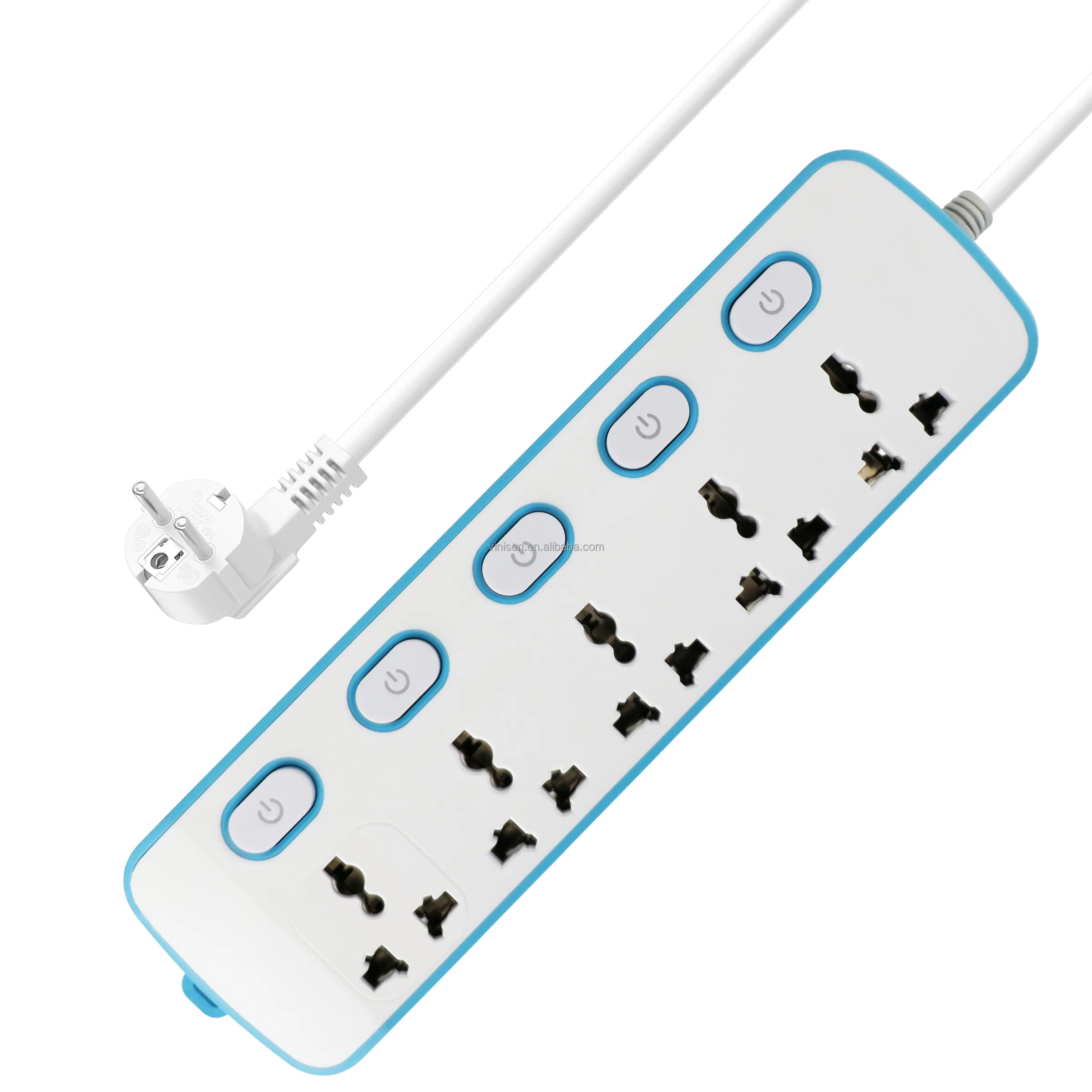 5 Way Multi Socket Extension Cord Safe And Convenient Power