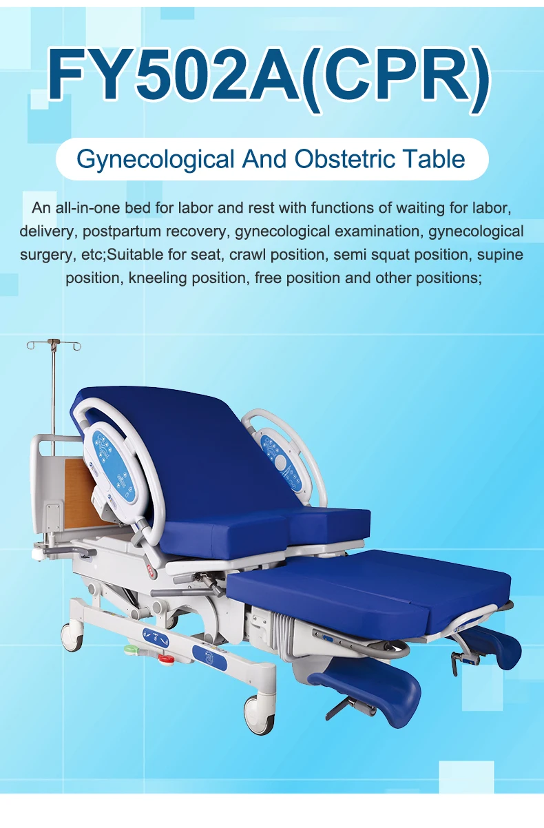 Luxurious Multifunctional Electric Delivery Bed - Gynecologic Table