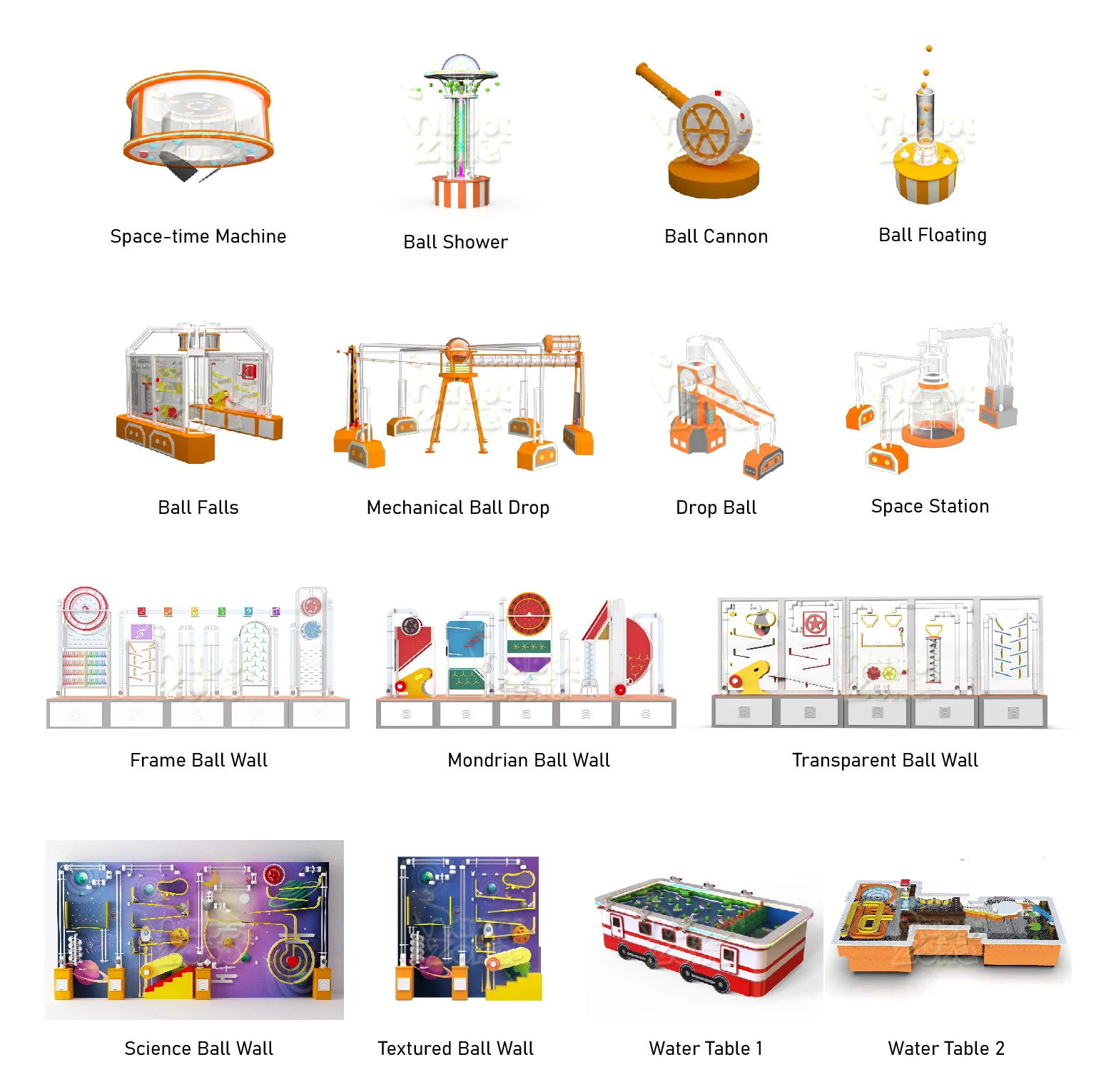 Customized Kids Science Museum Exhibits Interactive Ball Wall Game ...