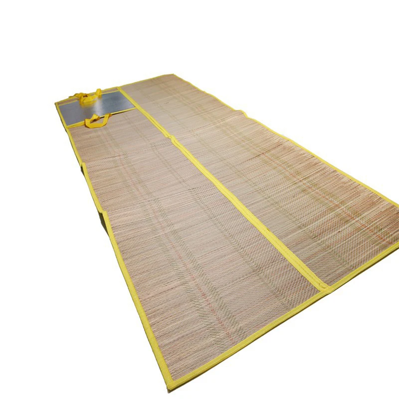 Promotional Portable Tropical Woven Straw Beach Mat Folding Sand Free ...