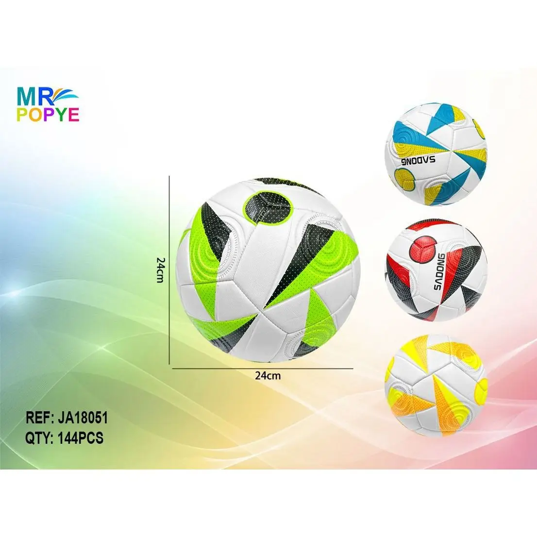 High Quality Number 5 Soccer Ball Customizable Logo Thermal Bonded ...