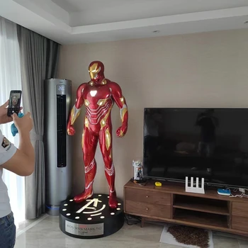 Hot Sale Resin Sculpture Marvel Movie Life Size Iron Man Spiderman And ...