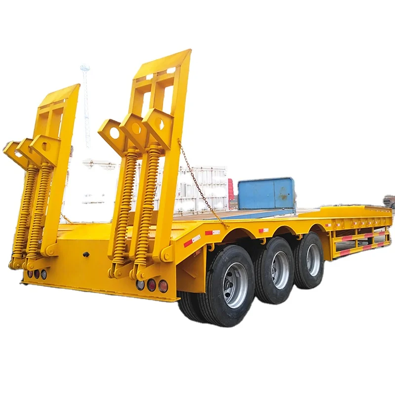 Heavy Duty Lowboy Lowbed Trailer Transport Construction Lowbed Trailer ...
