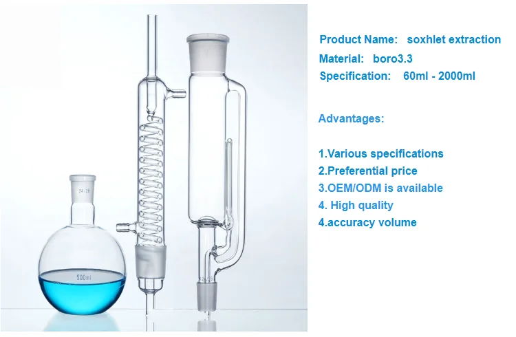 Soxhlet Extractor & Clevenger Apparatus - Laboratory Glassware for ...