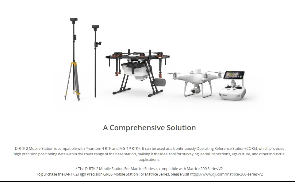 DJI Phantom 4 RTK Surveying Drone with 4K Video & 30min Flight Time