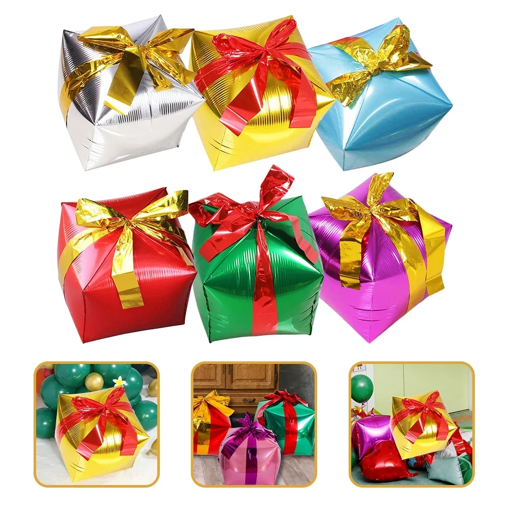 22inch 4d Foil Balloon Square Shaped Foil Balloons Present Box Balloon ...