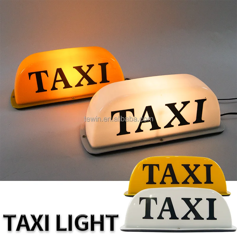 Universal LED Taxi Light with Powerful Magnet Cab Taxi Roof Light ...