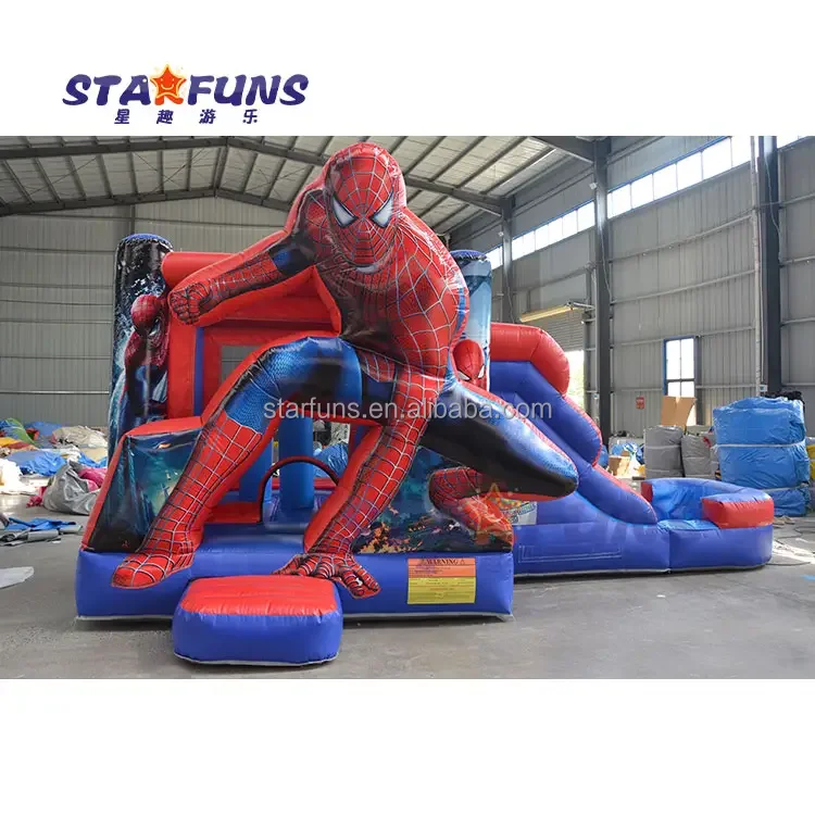 Commercial Inflatable Spiderman Bouncy Castle Bouncer Spider Man ...