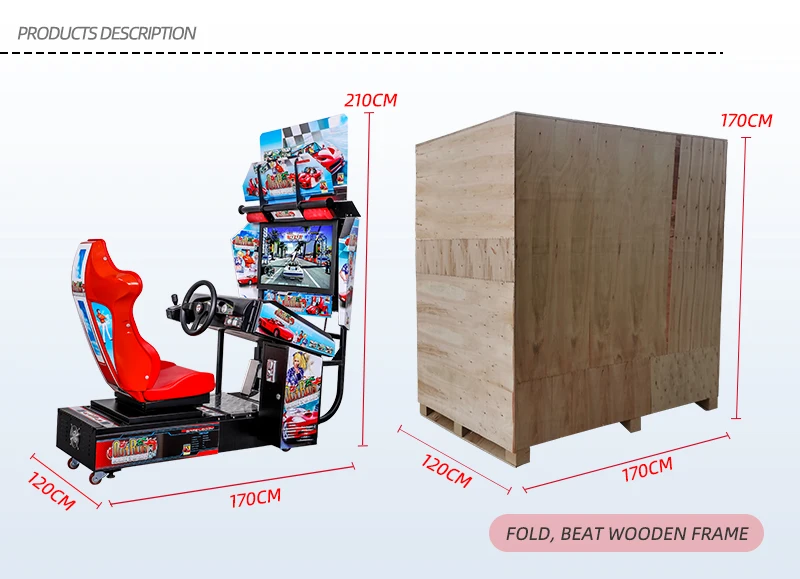 Outrun Racing Car - Double 2 Player Simulator Arcade Game