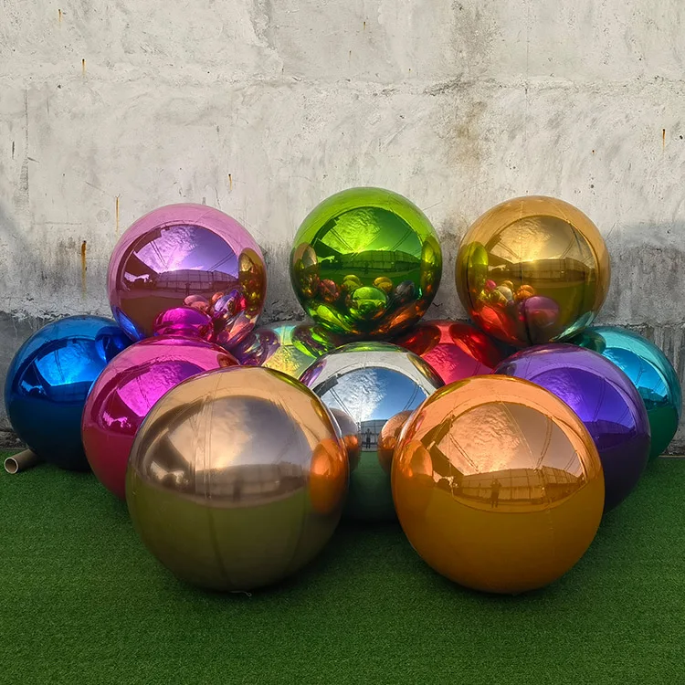 Customized Ornament Giant Mirror Shinny Inflatable Ball Balloon for ...