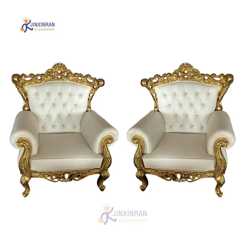 Factory Price King And Queen Chairs Luxury Royal Throne Chair Leather ...