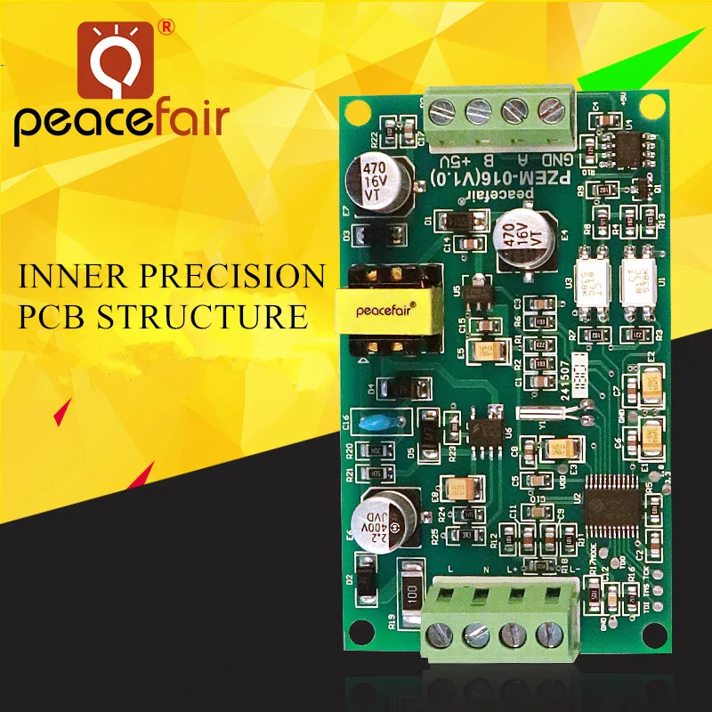 Peacefair Pzem-014 Rs485 Pcb Module Single Phase Ac Smart Kwh Meter ...