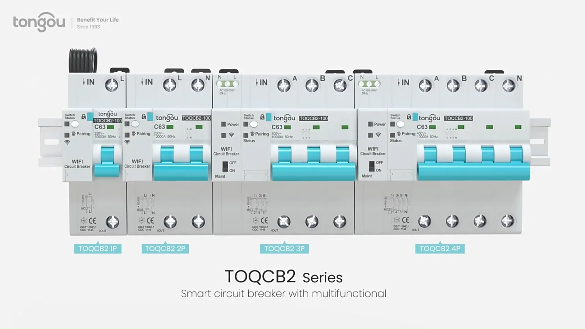 Tuya Mcb Wifi 1-4p Metering Circuit Breaker Smart Life Timer Remote ...