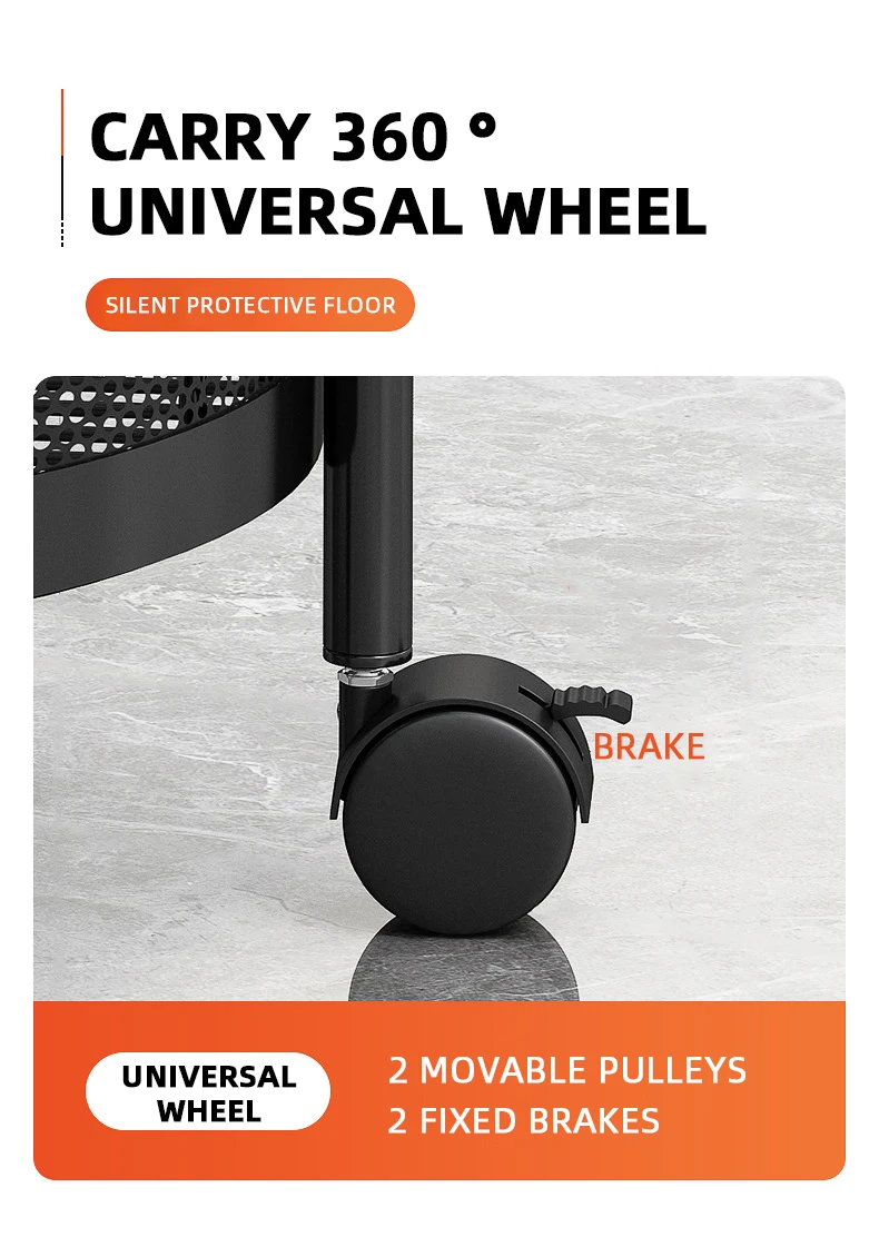 5 Tier Kitchen Rotating Shelf - Efficient Storage Solution