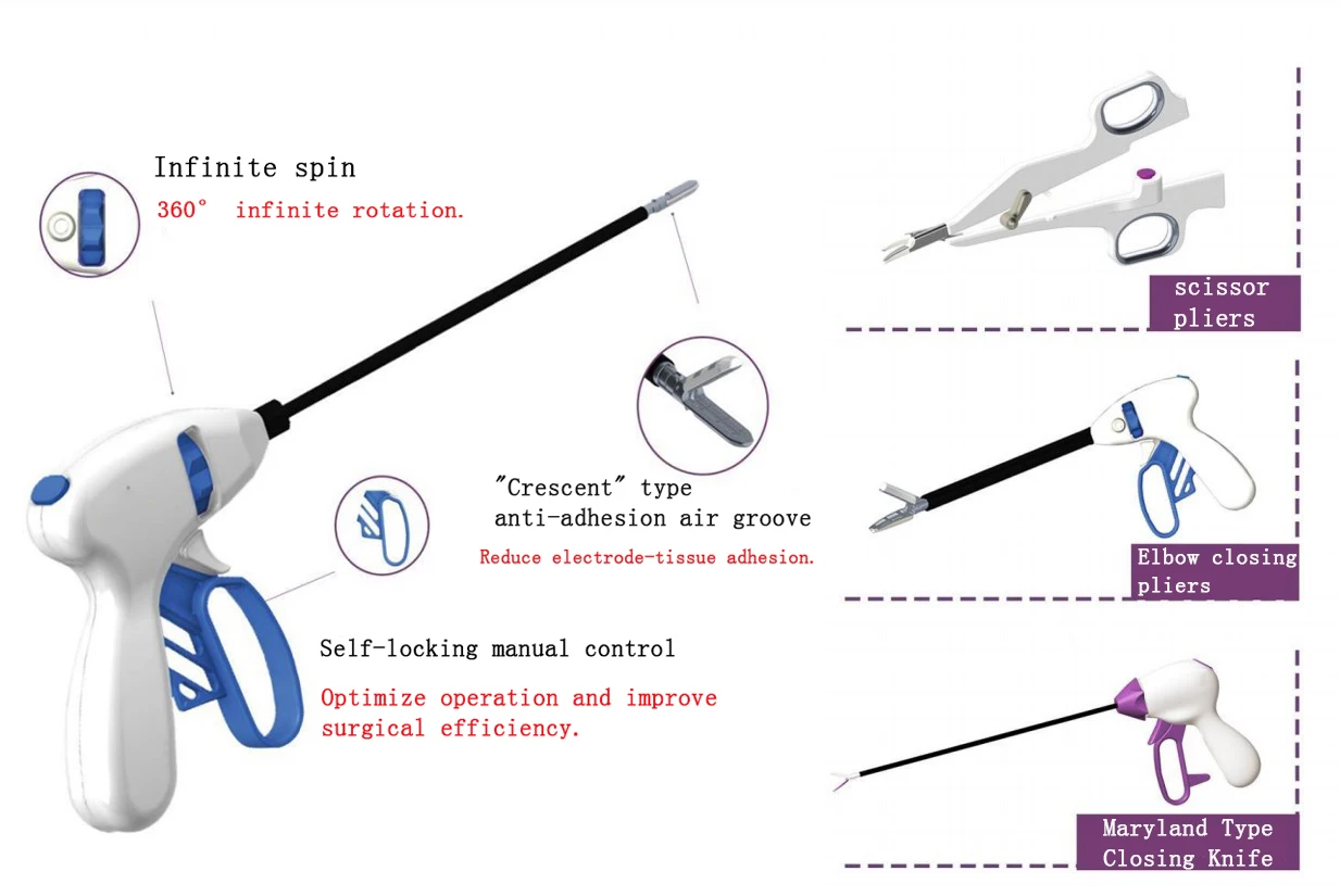 Bipolar Laparoscopic Whole Set Ligasure Vessel Sealing Machine And 5mm ...