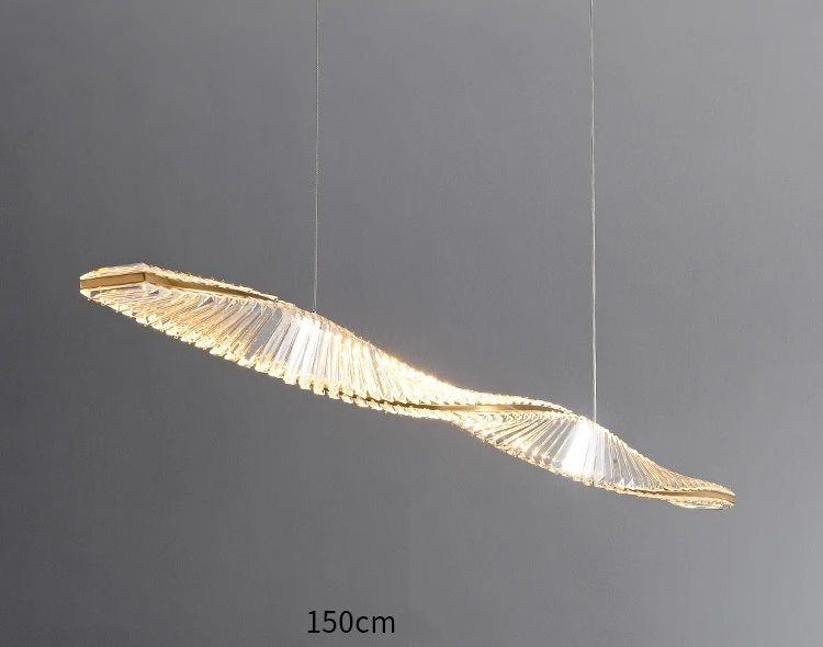 Luxury Linear Pendant Lamp Modern Led Chandelier Crystal Pendant Light ...