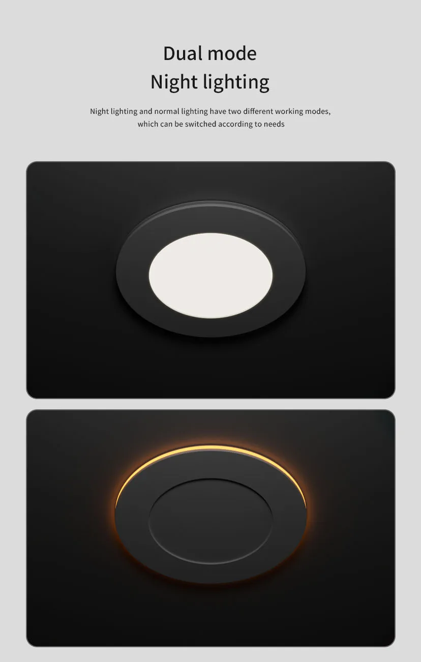 Etl 4 Inch 6 Inch Round Recessed Led Ceiling Night Downlight No ...