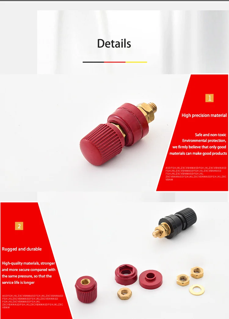 6mm Banana Socket High Current Terminal Block 100a Binding Post Wire ...