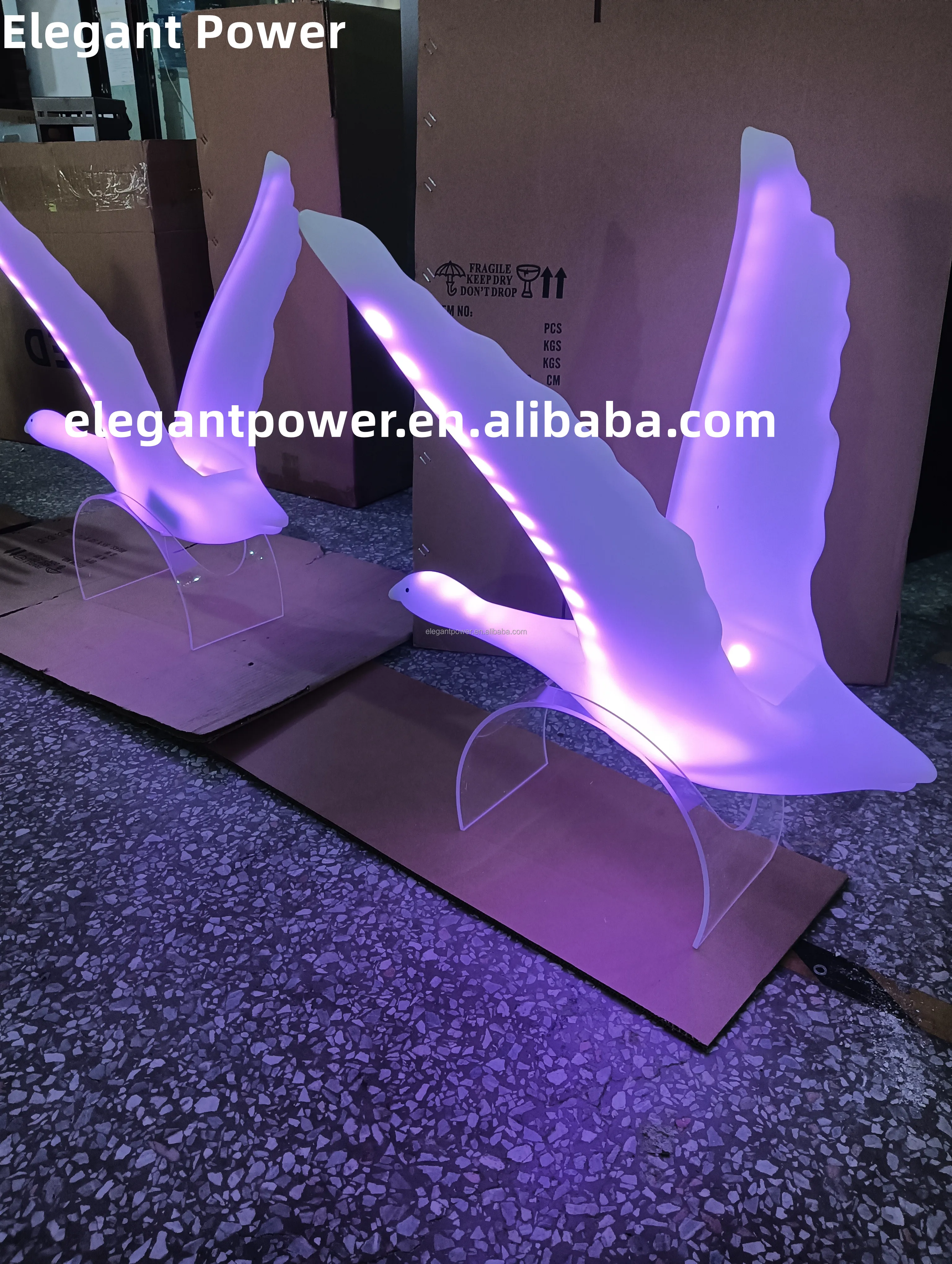 Glowing Vodka Bottle - LED Display Stand for Nightclubs