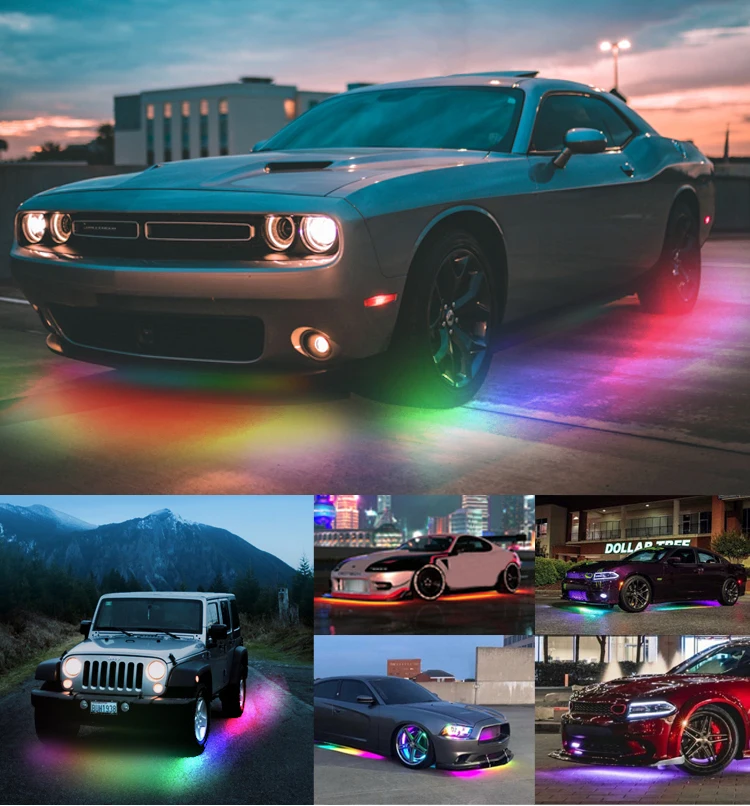 Custom 6pcs Rgbic Dream Color Chasing Rainbow Under Glow Ip68 ...