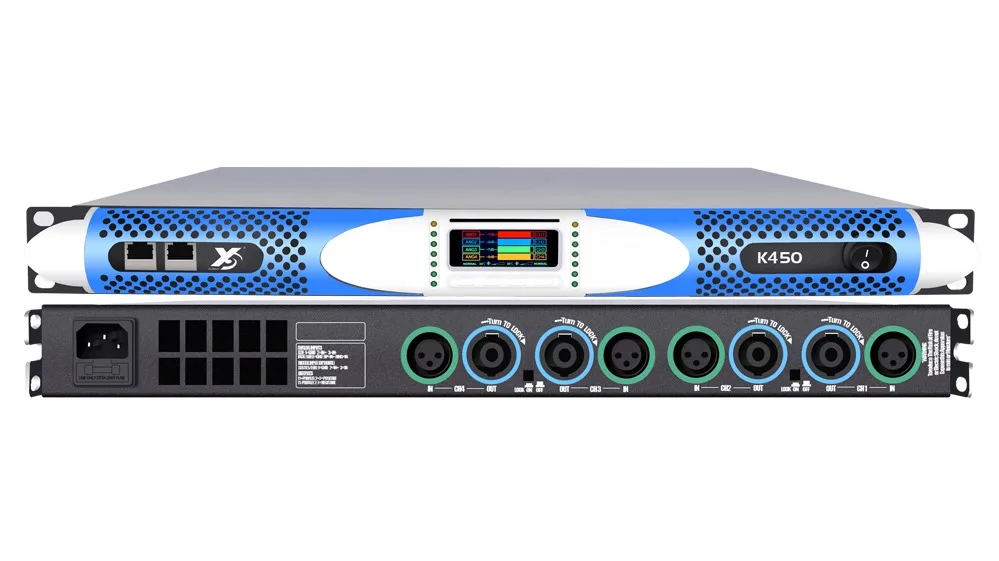Class D Power Amplifier 4 Channels 600w 1u Digital Professional Audio Power Amplifiers - Buy ...