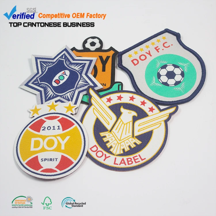 Alibaba.com: Bulk patches with merrow border, custom name/logo woven ...