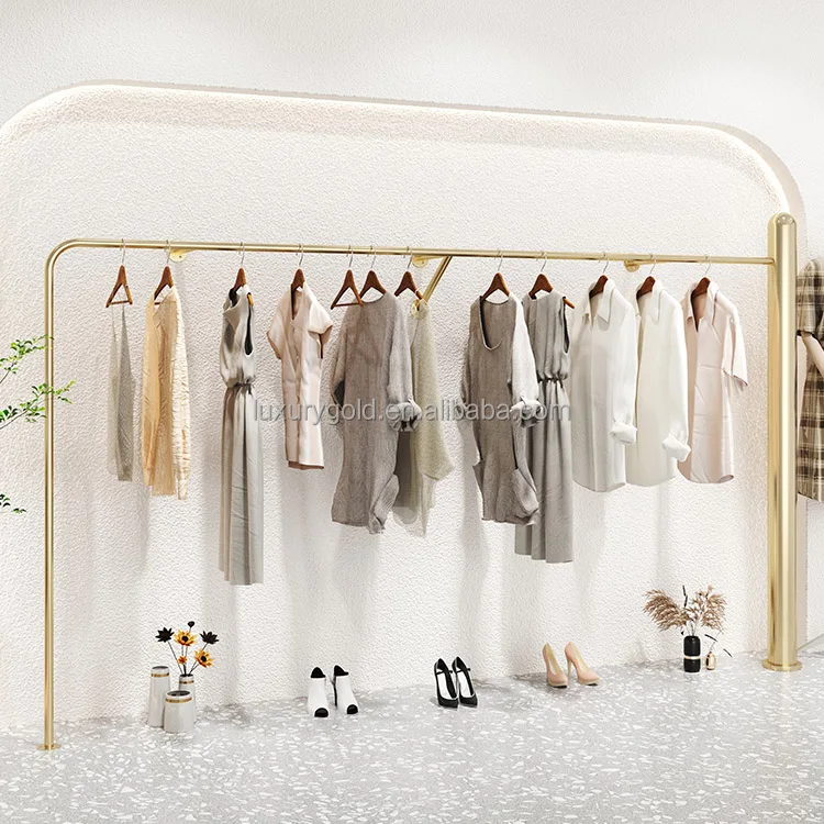 Stainless Steel Coat Rack Wall Mounted Floor Standing Clothes Hanging ...