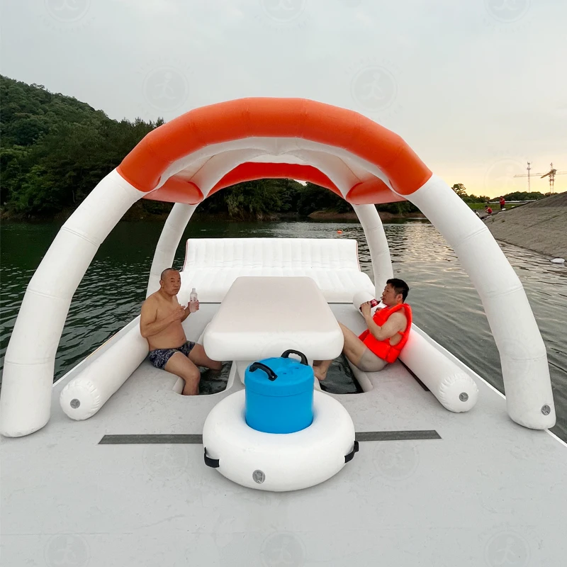Portable Modular Drop Stitch Pvc Floating Leisure Lounge Jet Ski Dock ...