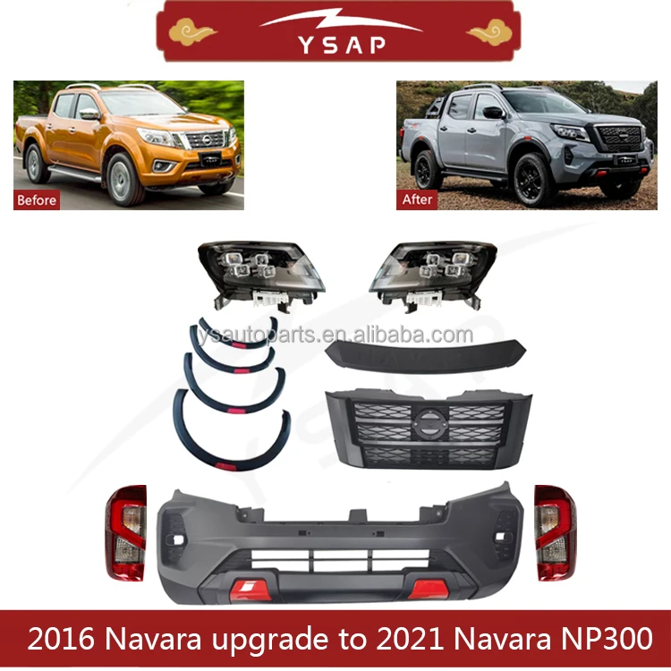New Design Upgrade Body Kit For 2016-2020 Navara Facelift To 2021 ...