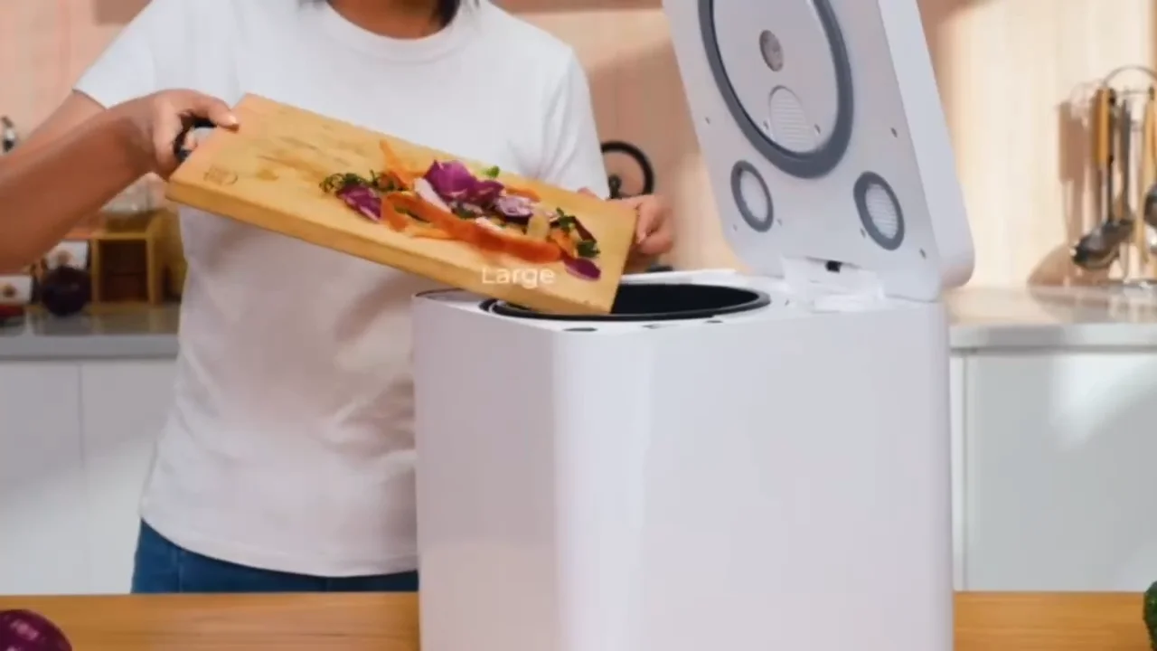 Countertop Food Waste Bin 4.2L Enboya P30 Electric Kitchen Composter ...
