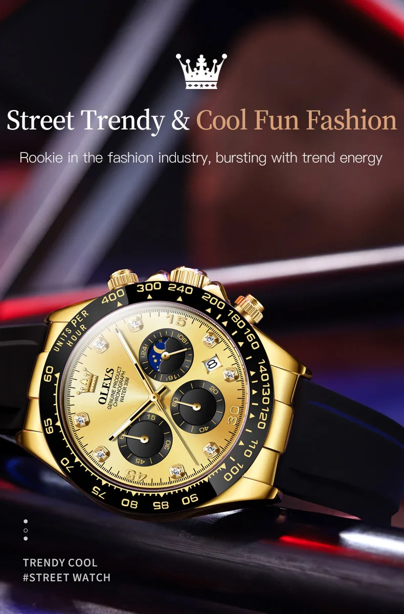 POEDAGAR 921 Luxury Gents Quartz Watch - Waterproof & Luminous