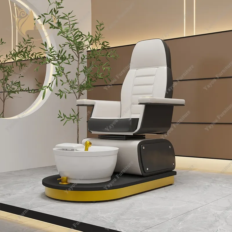 Modern design pedicure rotatable chairs foot spa massage with pump ...