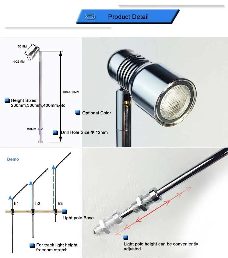 3w Standing Spotlight,Mini Display Cabinet Led Spotlight - Buy Mini Led ...