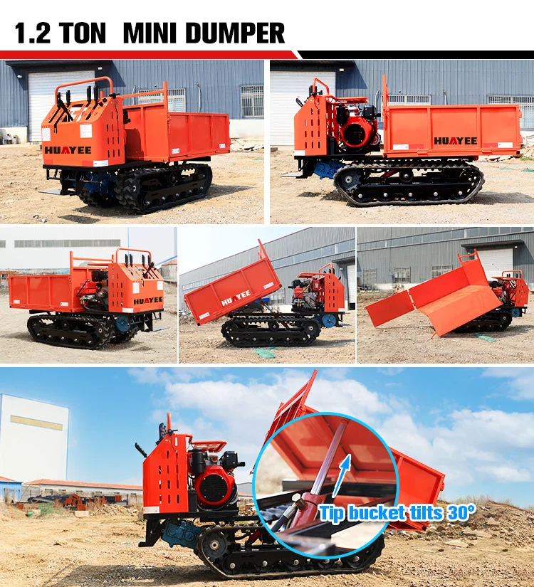 EPA Certified 4x4 Mini Dumper 500kg - High Efficiency